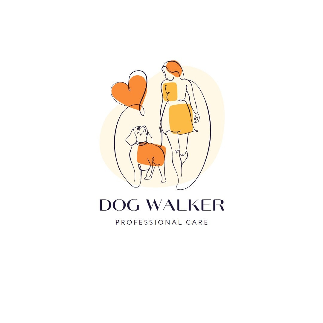 Dog Walking Logo, Pet Logo, Dog Logo, Paw Logo, Pet Sitting Logo, Doggy ...