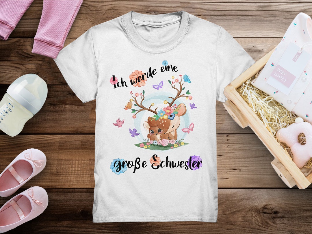 Schwangerschaft Verkünden Ideen | Ich werde große Schwester 2026 T-Shirt Kinder - Etsy.de