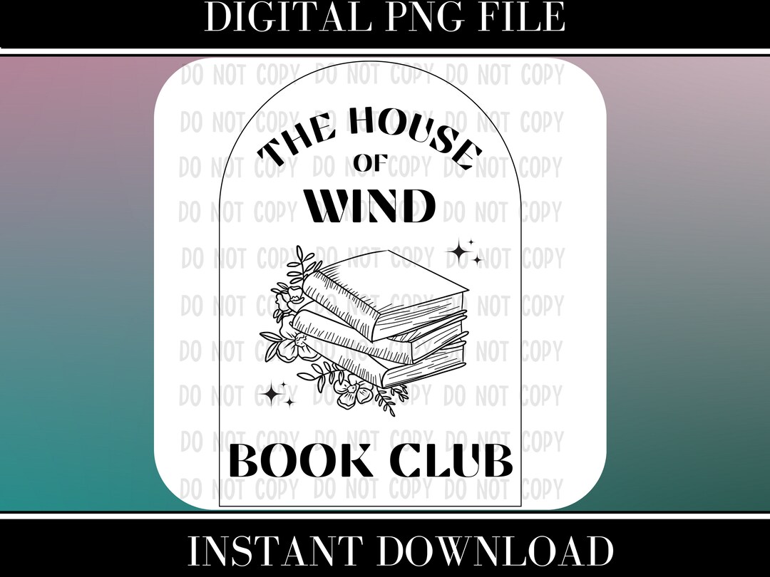 House of Wind Book Club PNG, Fantasy Romance Digital Design (instant ...