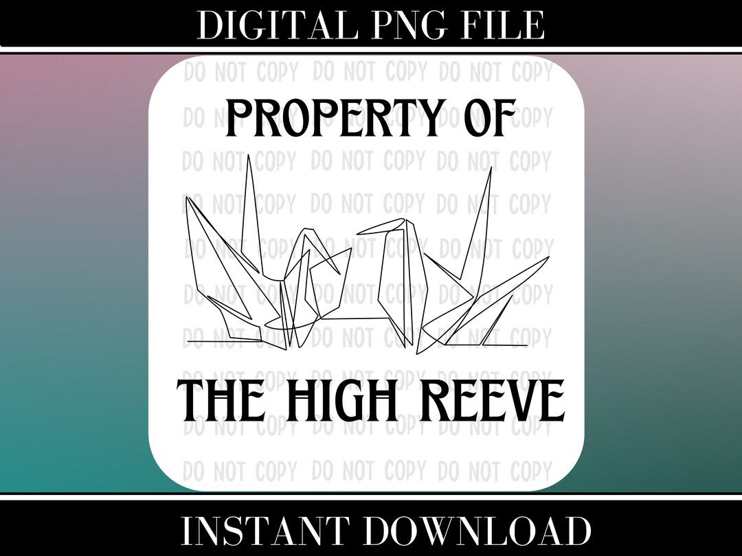 Dramione | Property of the High Reeve|instant Download PNG | Manacled ...