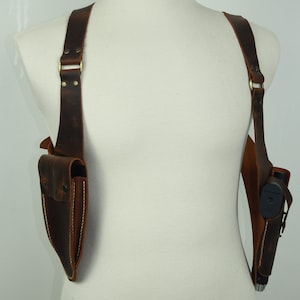 Custom Leather Shoulder, Leather Gun Holster, Underarm Holster for Colt ...