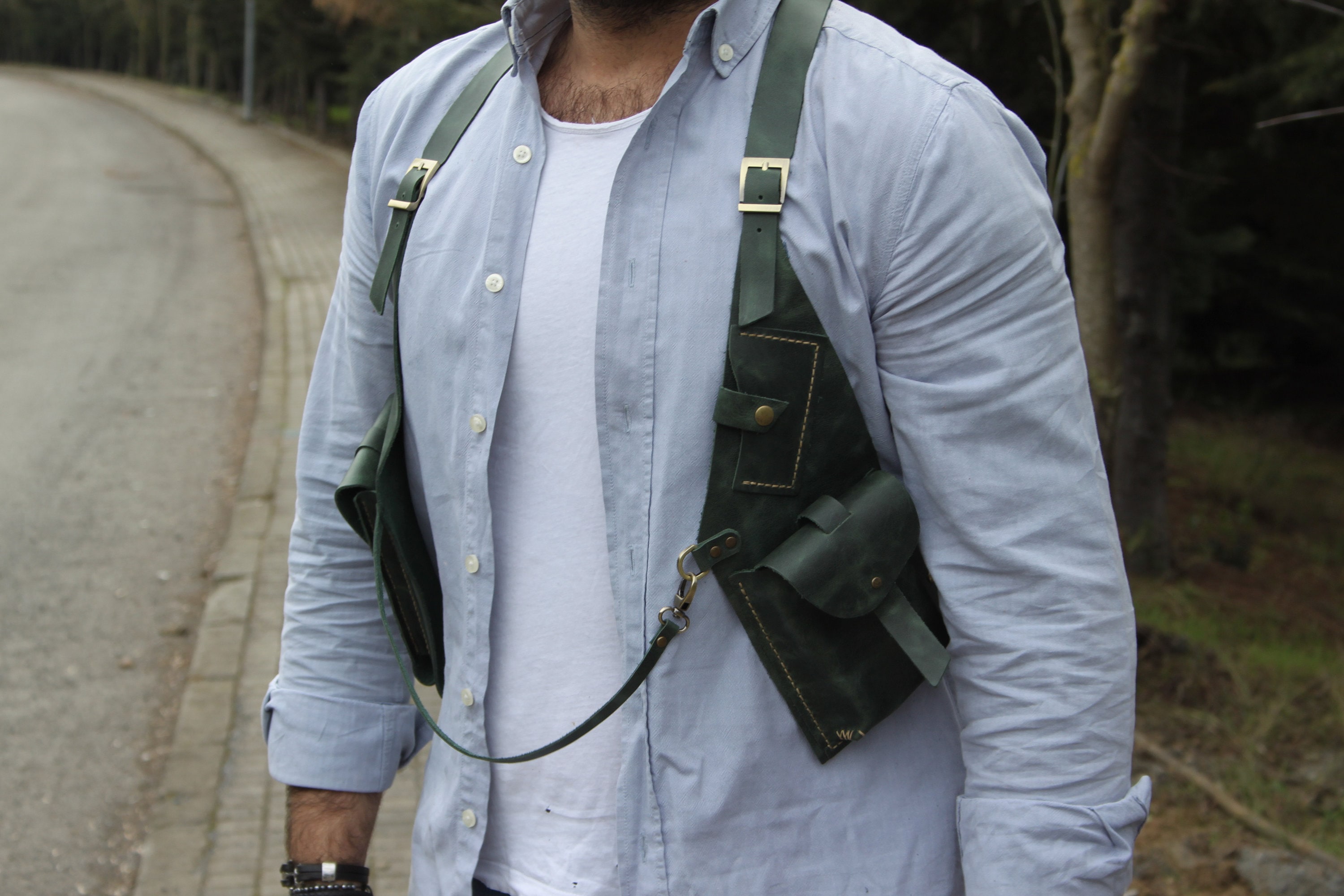 Holster Bag Leather Handmade | Etsy