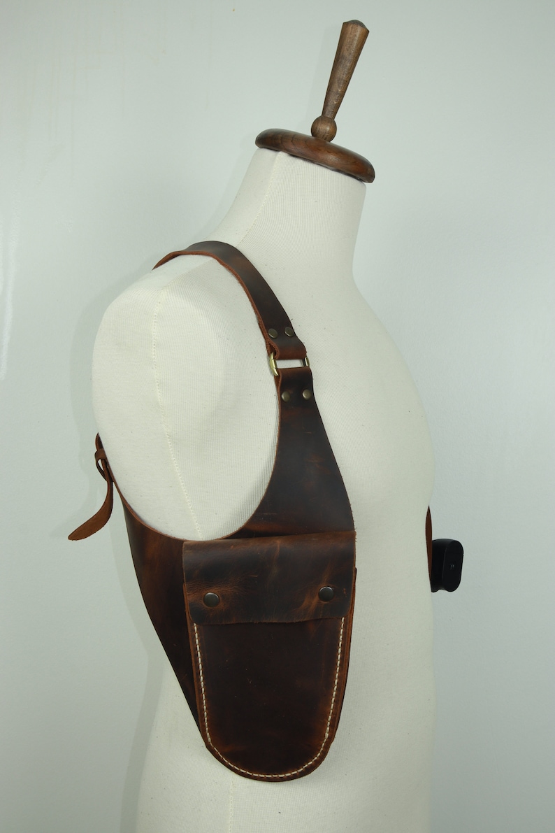 Custom Leather Shoulder, Leather Gun Holster, Underarm Holster for Colt ...
