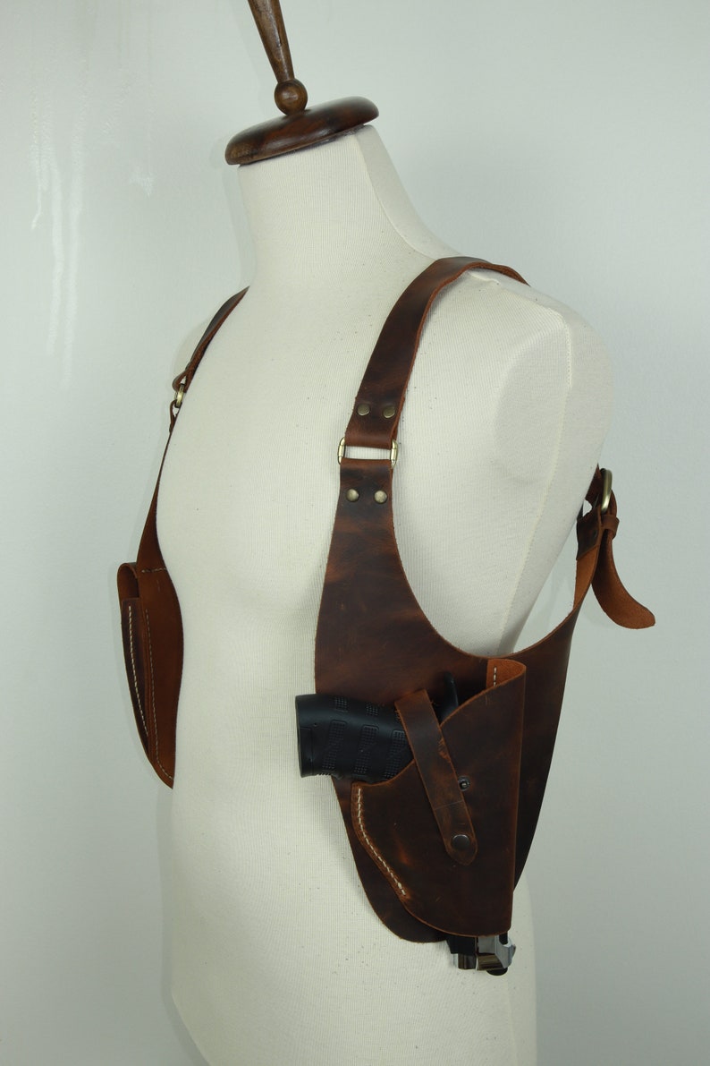 Custom Leather Shoulder, Leather Gun Holster, Underarm Holster for Colt ...