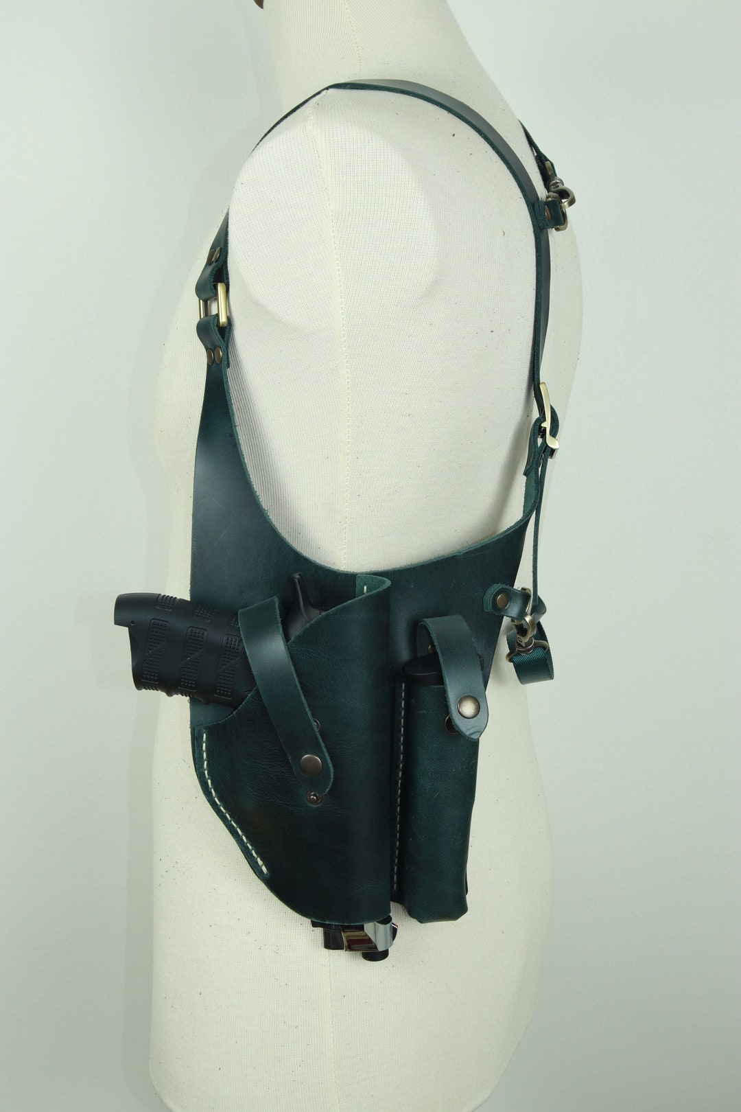 Handmade Leather Shoulder Holster: Universal Fit, Adjustable Size - Etsy