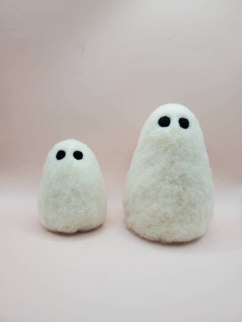 Handmade Wool Felted Ghosts | Halloween Decor - Etsy