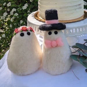 Ghost Bride and Groom Spooky Wedding Decorations Halloween Bridal - Etsy