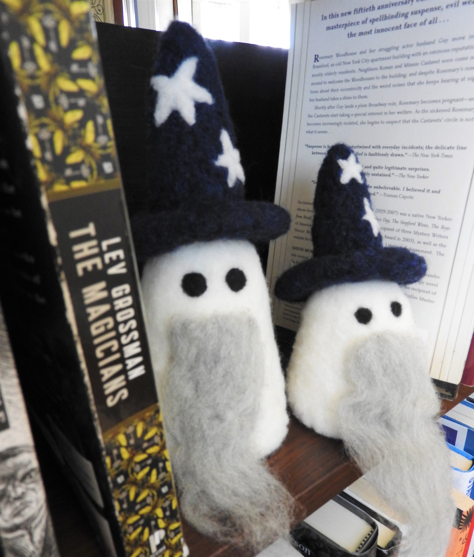 Wool Felted Ghost Wizard | Etsy