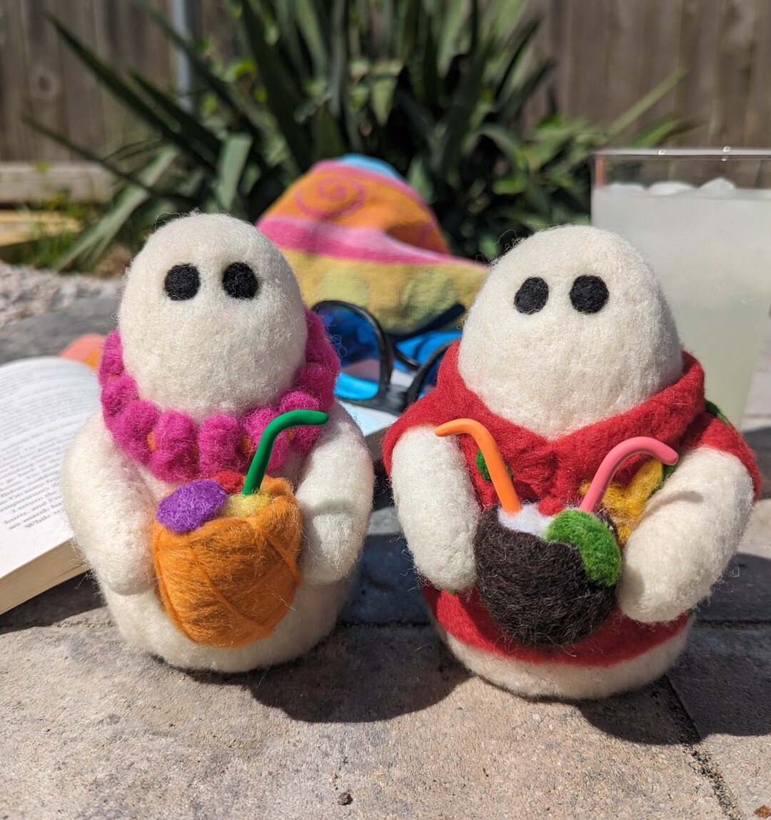 Tropical Party Ghosts | Spooky Summer Decorations | Summer Ghosts - Etsy