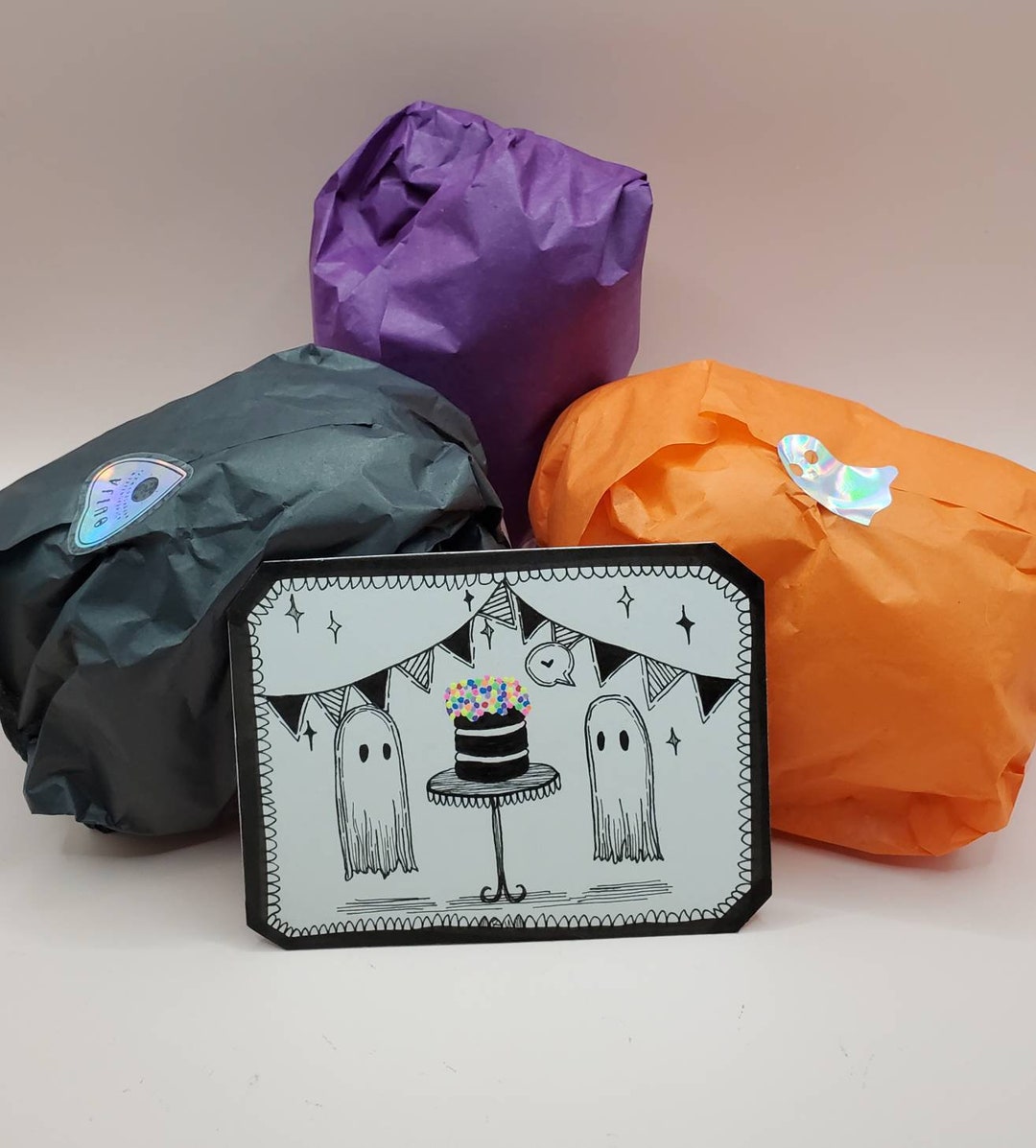 Ghost Gift Cards Original Mini Prints Ghost Birthday Cards - Etsy