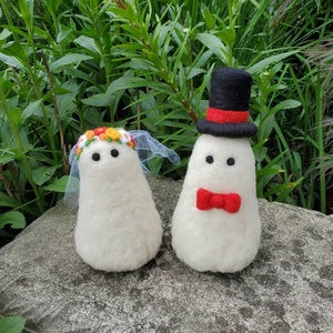 Ghost Bride and Groom Spooky Wedding Decorations Halloween Bridal - Etsy