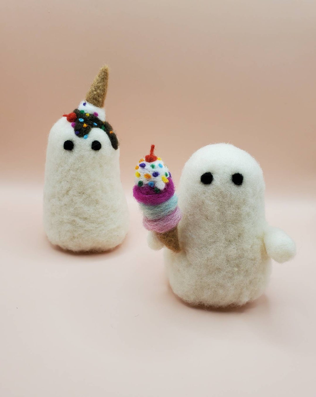 Ice Cream Cone Ghosts Spooky Summer Decorations Summer - Etsy