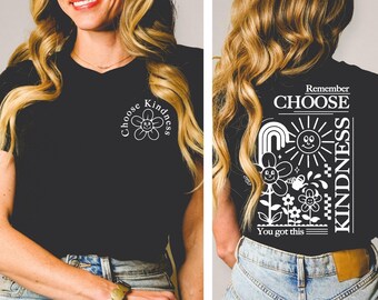 Choose Kindness Tee, Kindness Matters Teevintage Inspired Cotton T ...