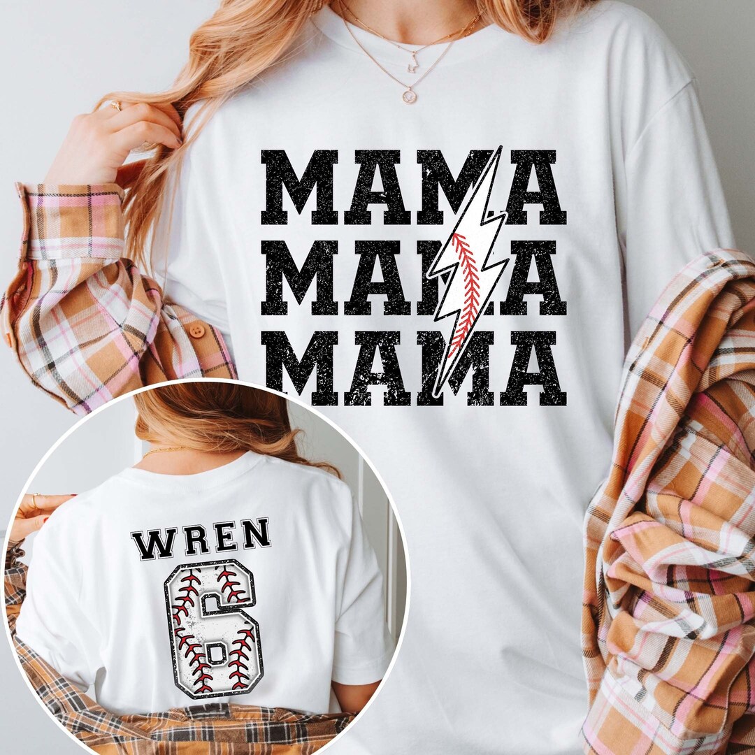 Custom Baseball Mom Shirt, Baseball Season Shirt, Baseball Top for Mom ...