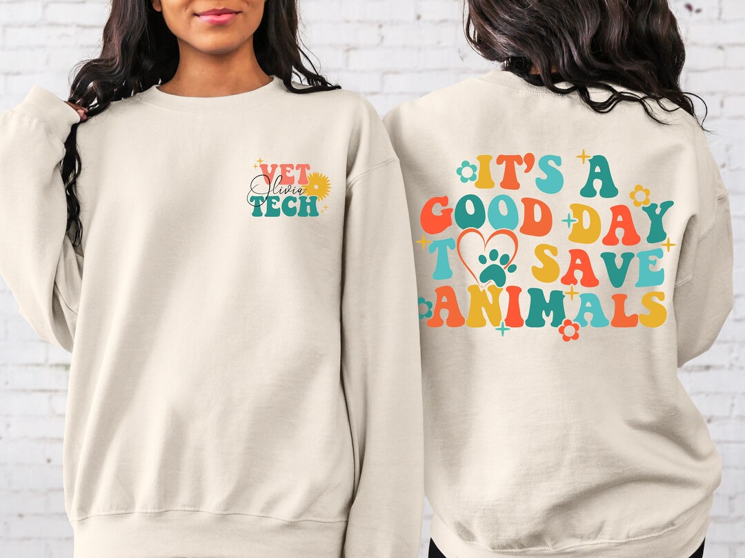Vet Tech Sweatshirt, Custom Vet Tech Shirt, Graduation Gift for Vet ...