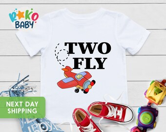 Two Fly Birthday Shirt - Etsy