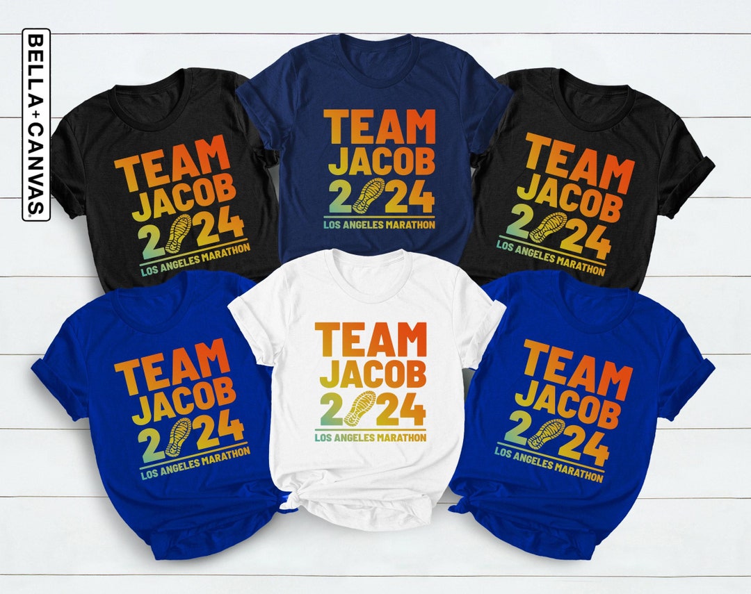 Custom Marathon Crew Shirt, Supporter Team Group T-shirt for Marathoner ...
