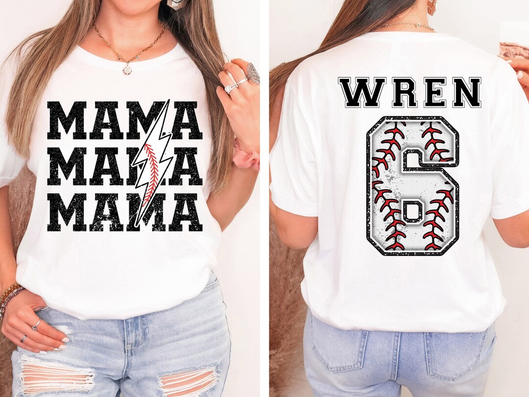 Custom Baseball Mom Shirt, Baseball Season Shirt, Baseball Top for Mom ...