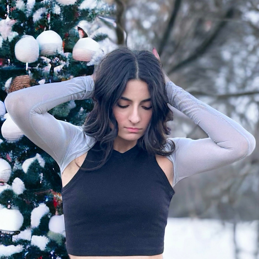 Mesh Sleeves Fitted Bolero Fitted Shrug Bolero Top Mesh Top - Etsy