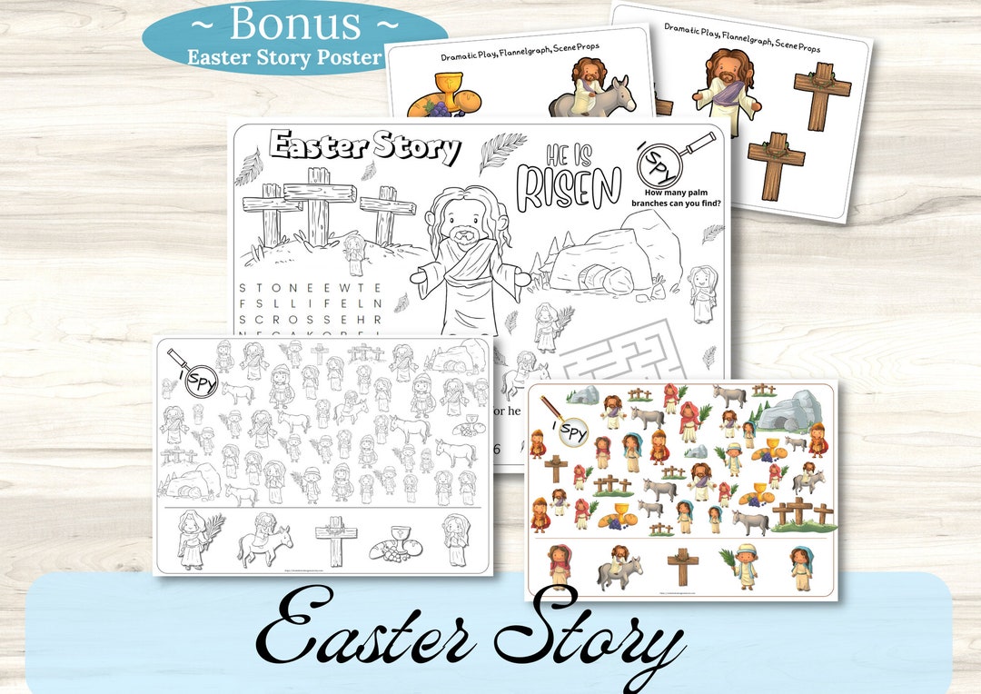 Easter Story Activities Bible Crafts Sunday School Home School ...