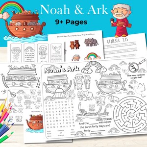Noahs Ark Bible Printables – Obedience Kit With Crafts, Coloring ...