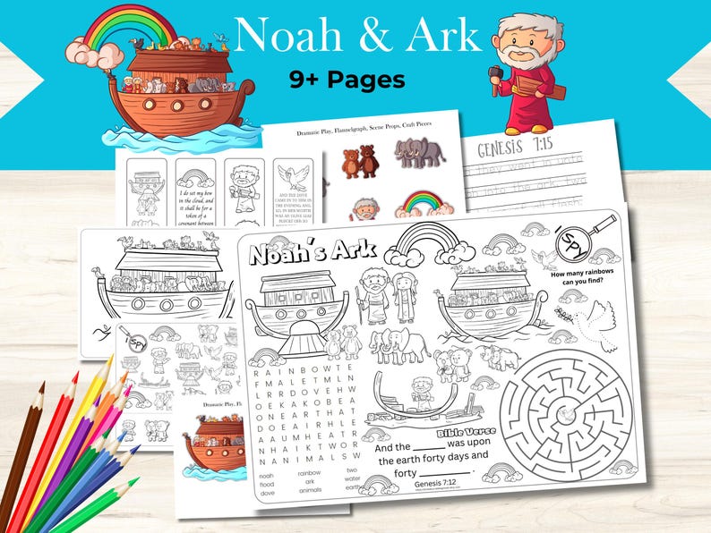 Bible Story Obedience Kit | Noah's Ark | Sunday School Kids Activities ...
