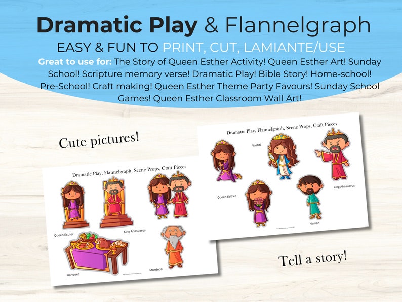 Queen Esther Bible Printables – Bravery Kit With Crafts, Coloring ...