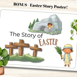 Easter Story Printable! Holy Week Activities! Bible Story Cards for ...