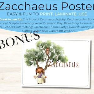 Zacchaeus Activity Pages Printable Bible Story Bible Crafts Sunday ...