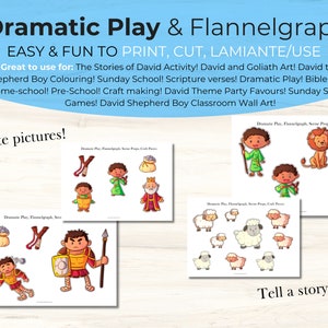 Bible Story Faith Kit | David and Goliath Printable for Kids | Teach ...