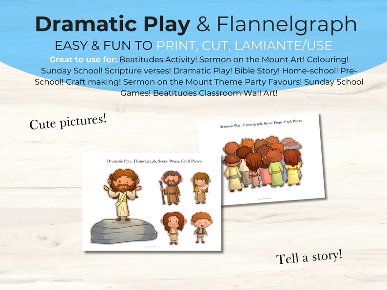 Sermon on the Mount Printables – Blessings Kit With Crafts, Coloring ...