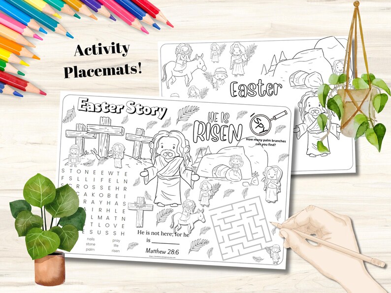 Easter Story Printable! Holy Week Activities! Bible Story Cards for ...