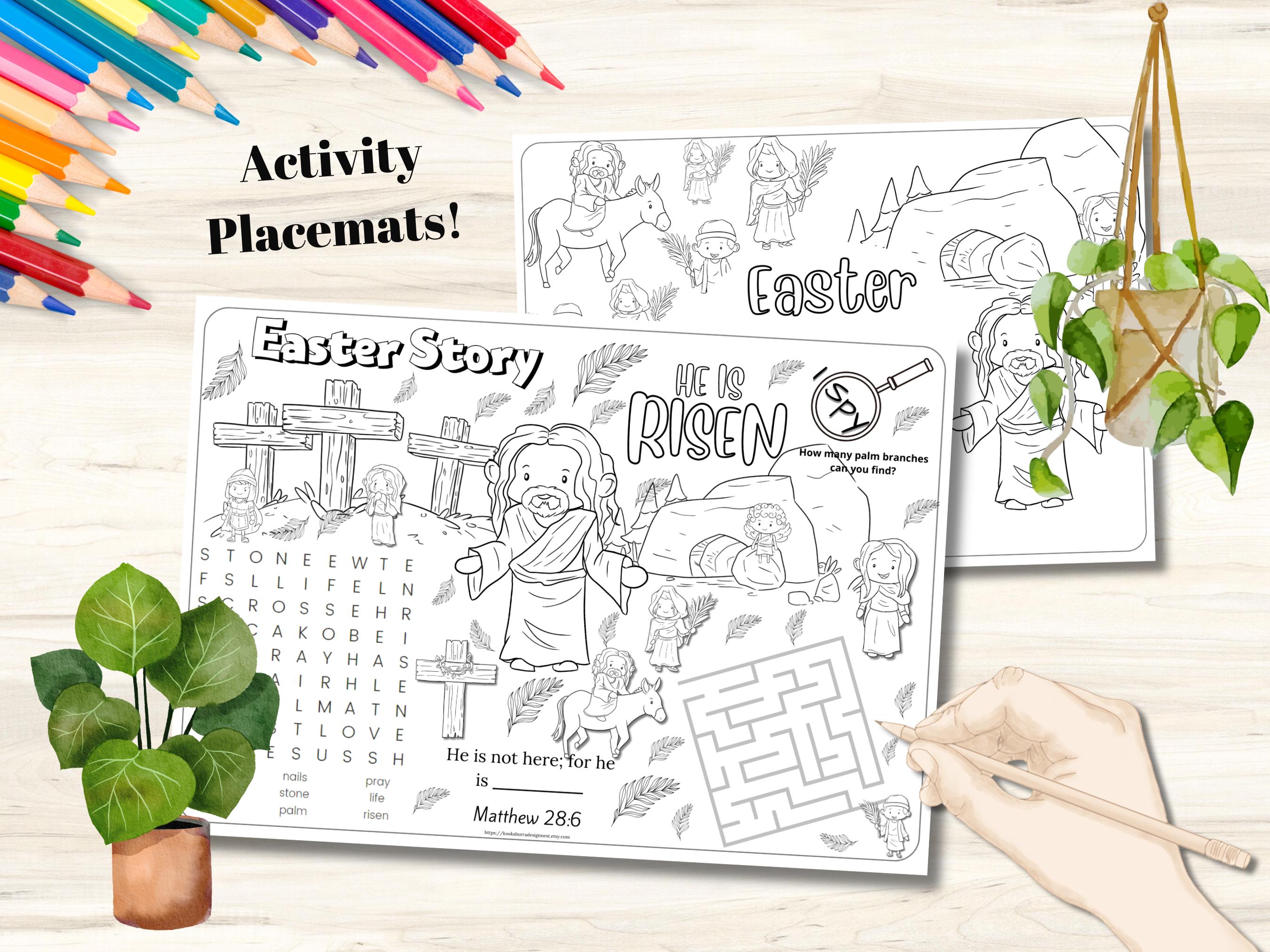 Easter Story Printable! Holy Week Activities! Bible Story Cards for ...