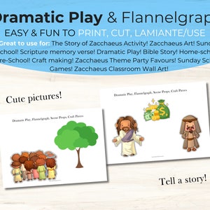 Zacchaeus Activity Pages Printable Bible Story Bible Crafts Sunday ...