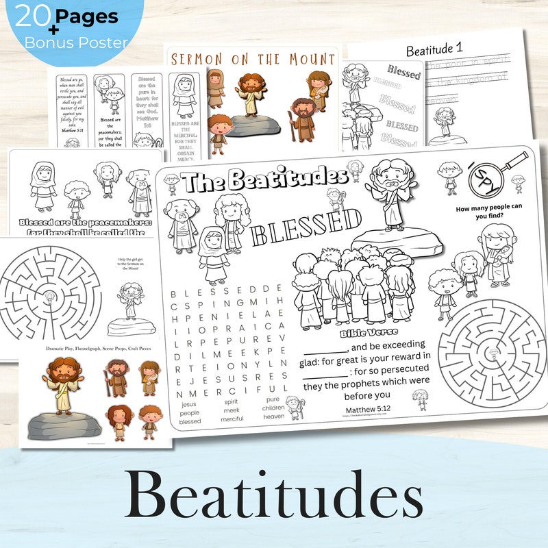 Beatitudes Craft - Etsy