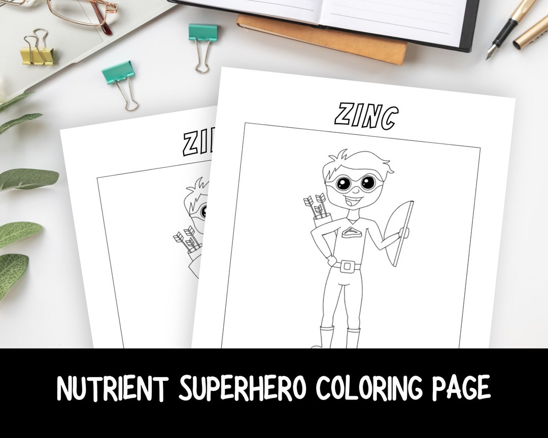 Cute Nutrition Education Coloring Page for Kids - Etsy