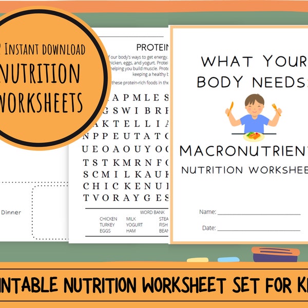 Macronutrient Printable - Etsy