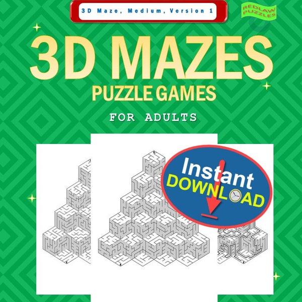 3d Maze Puzzles for Adults - Etsy