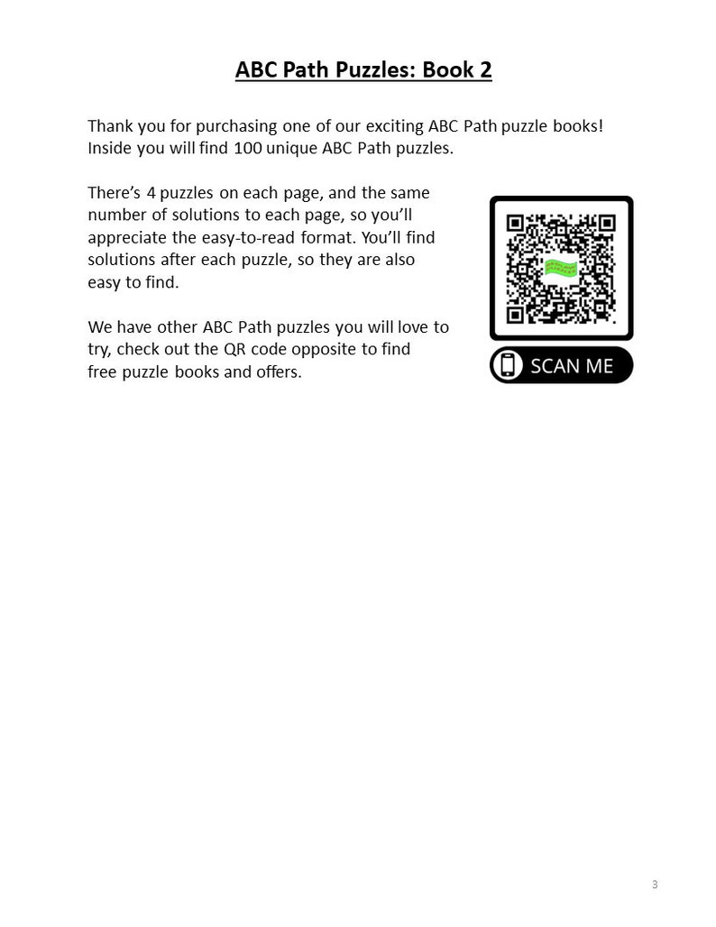 ABC Path Puzzle Book – 200+ Printable Alphabet Logic Puzzles | Instant ...