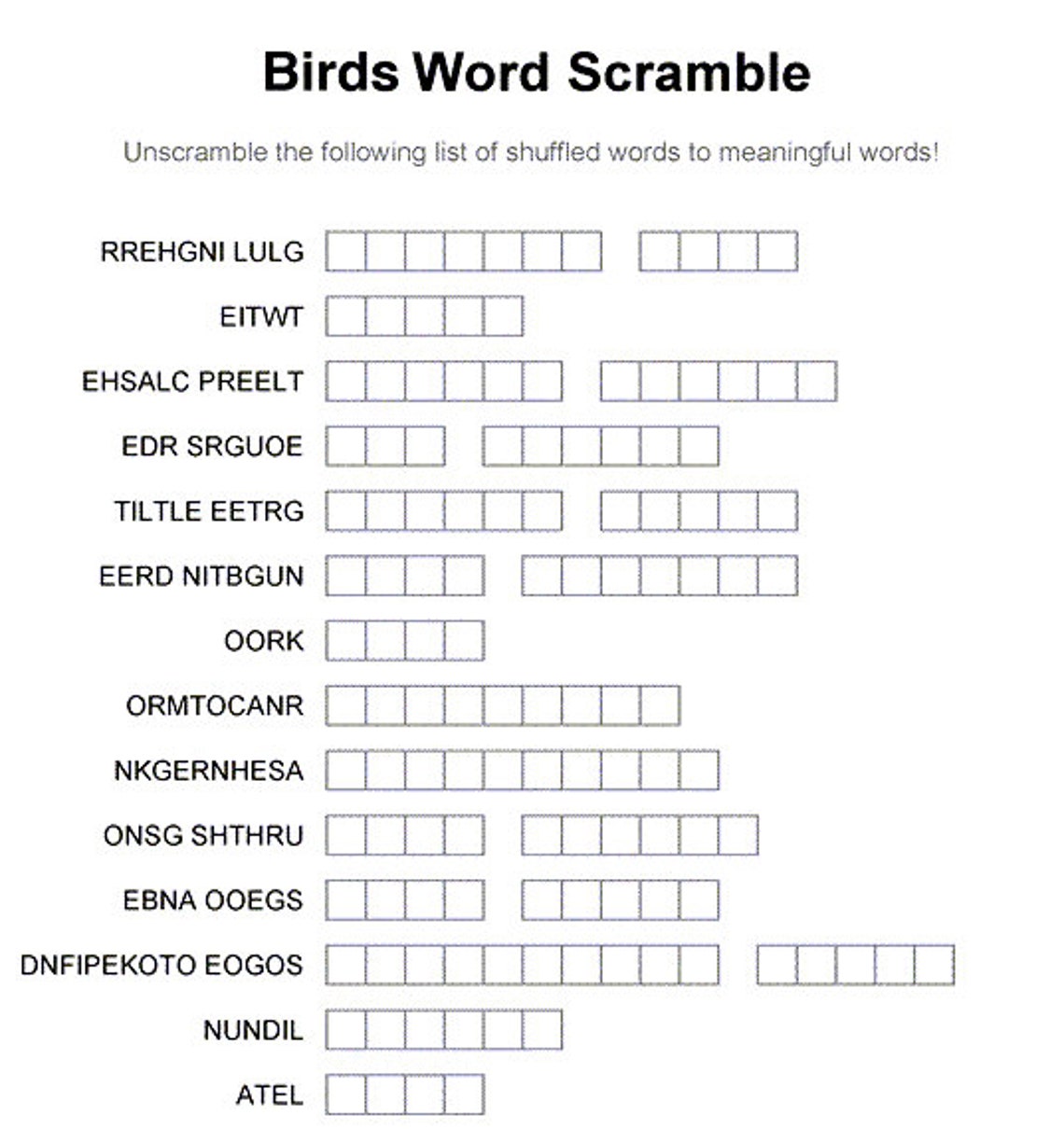Downloadable Printable Word Scramble #3 Adult Puzzle Book: 100+ Puzzles ...