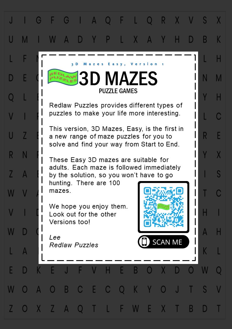 Downloadable Printable '3D' Maze Puzzle Book [easy] for Adults ...