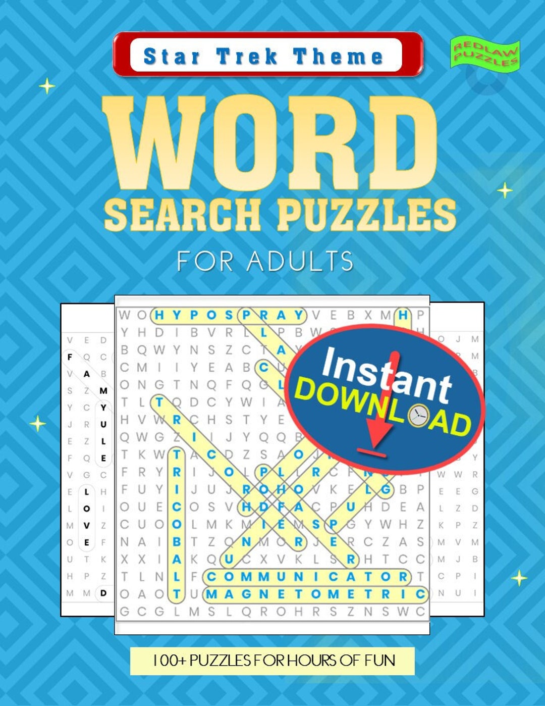 Star Trek Printable Downloadable Wordsearch Puzzle : 100 Puzzles ...