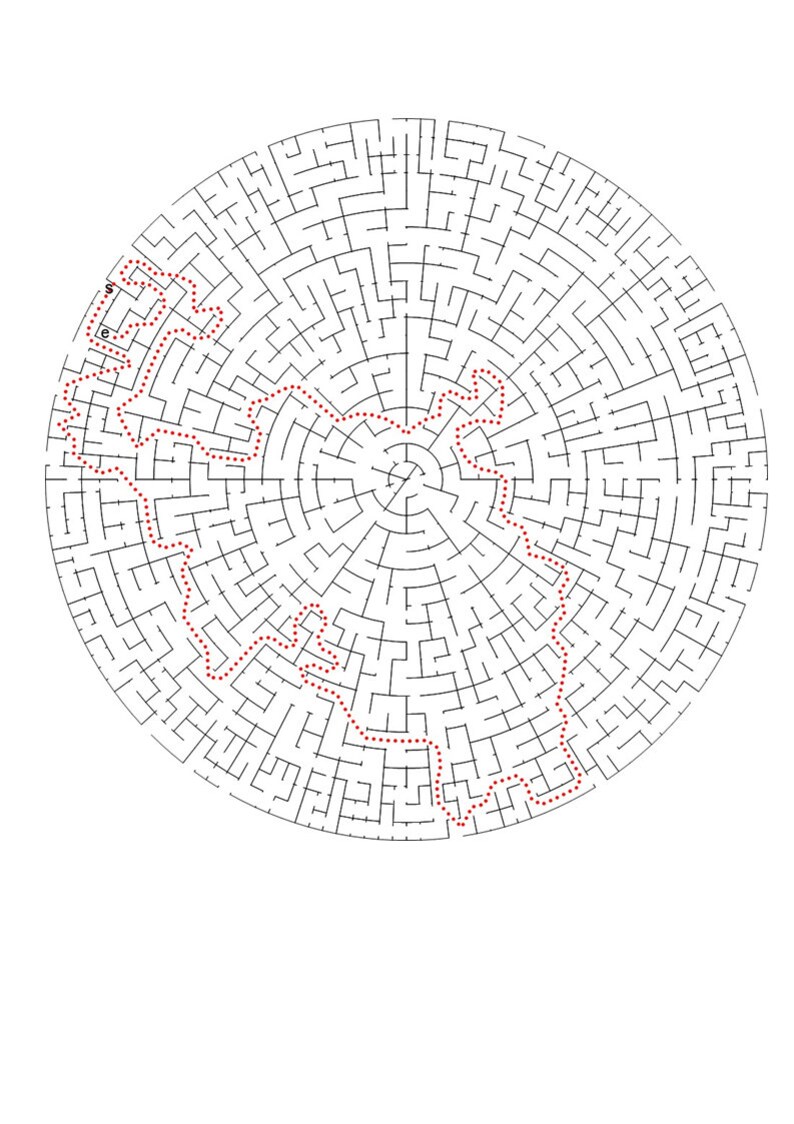 Medium Maze Puzzle Book – 100 Printable Mazes | Logic Games for Adults ...