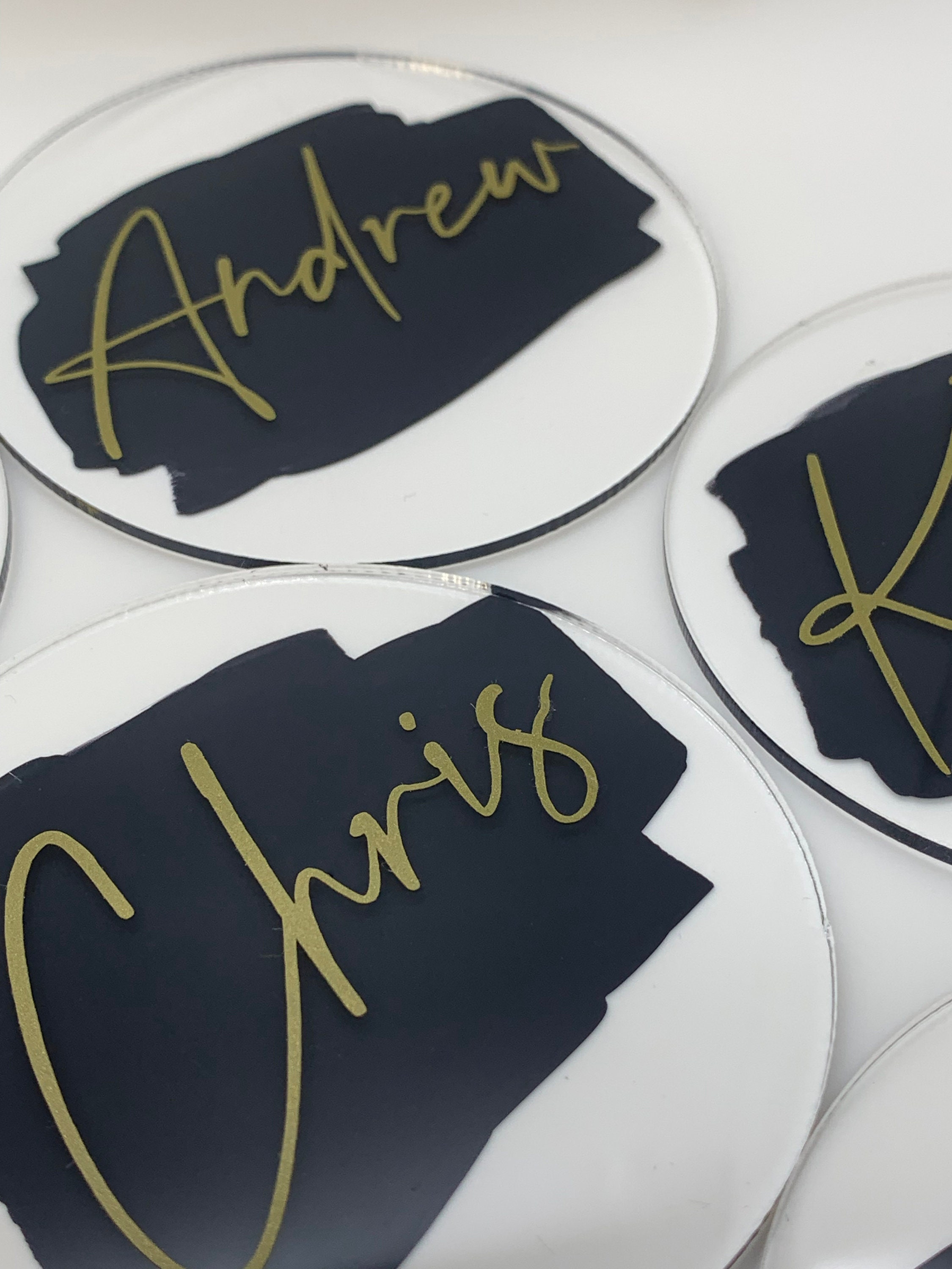 Circle Acrylic Place Names Wedding Acrylic Name Places - Etsy UK