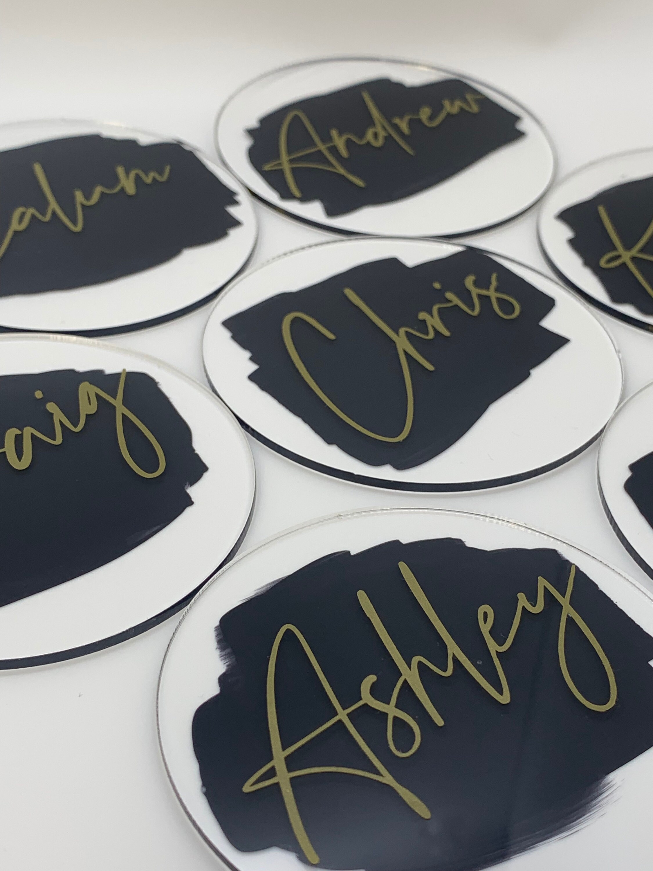 Circle Acrylic Place Names Wedding Acrylic Name Places - Etsy UK