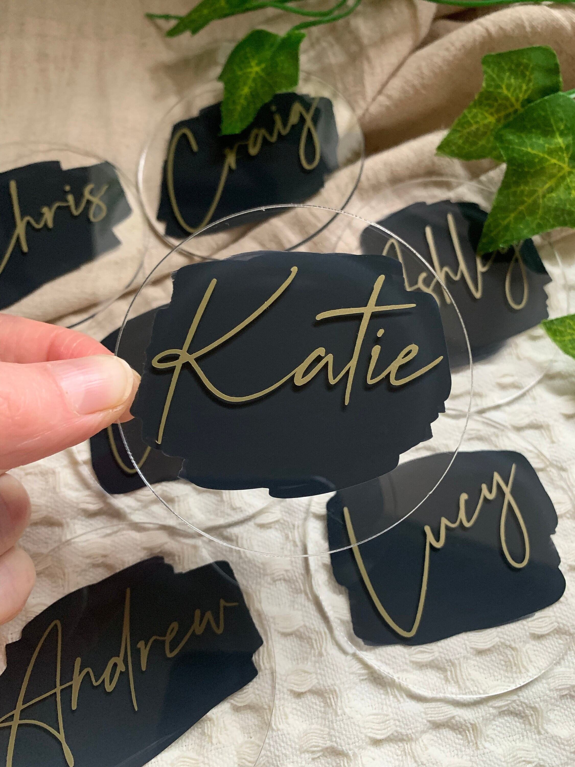 Circle Acrylic Place Names Wedding Acrylic Name Places - Etsy UK