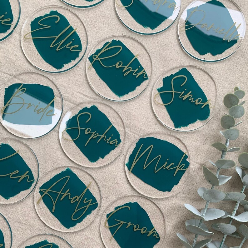 Circle Acrylic Place Names Wedding Acrylic Name Places - Etsy UK