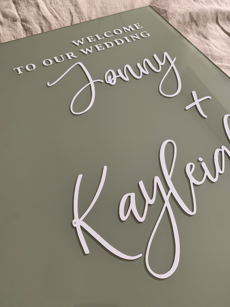 Personalised A2 Acrylic Wedding Welcome Sign Welcome to Our - Etsy UK