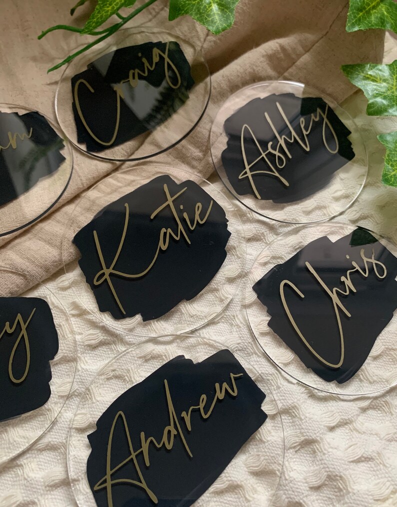 Circle Acrylic Place Names Wedding Acrylic Name Places - Etsy UK
