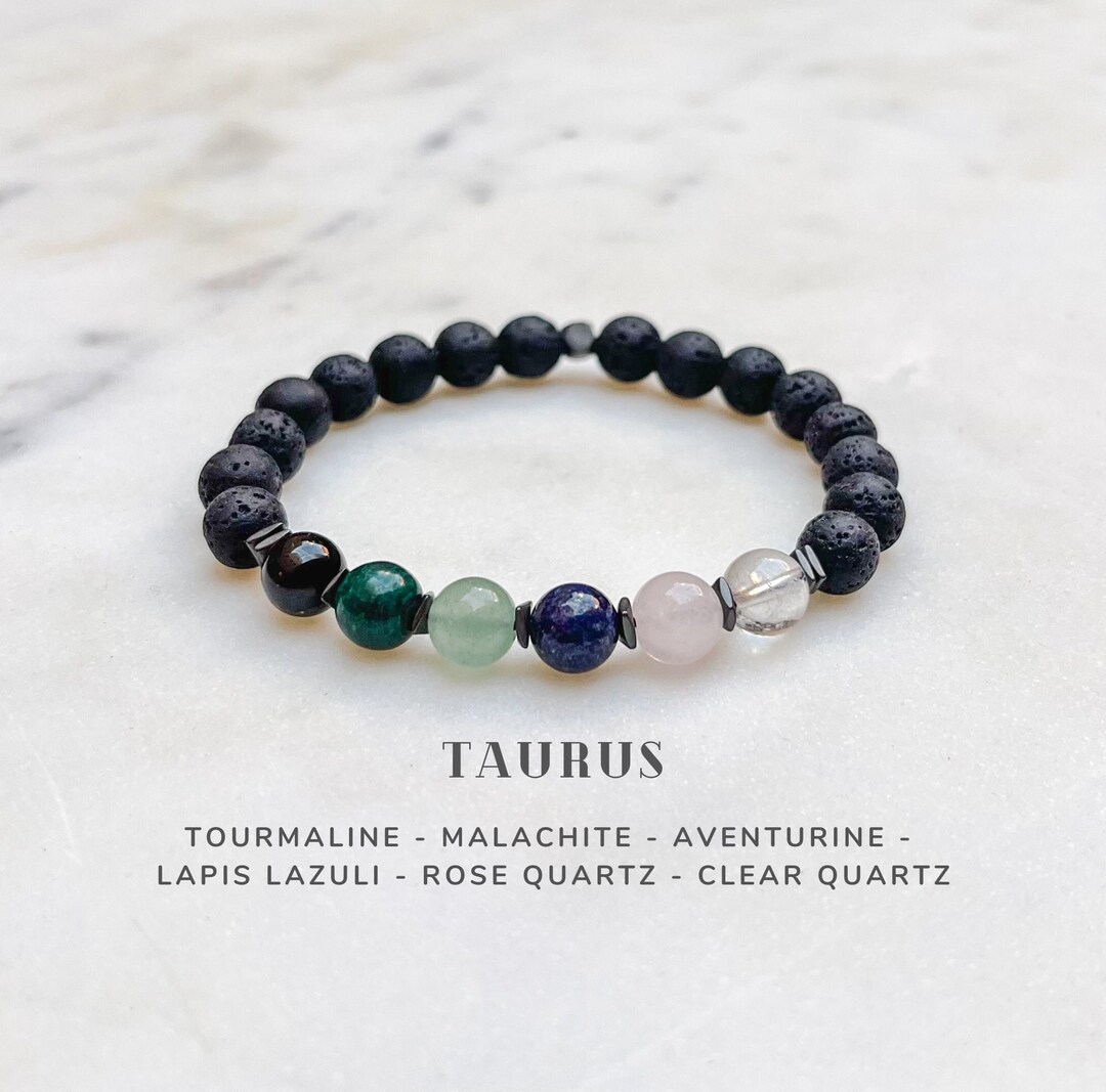 Taurus Gifts, Taurus Crystals Zodiac Bracelet, Astrology Jewelry - Etsy